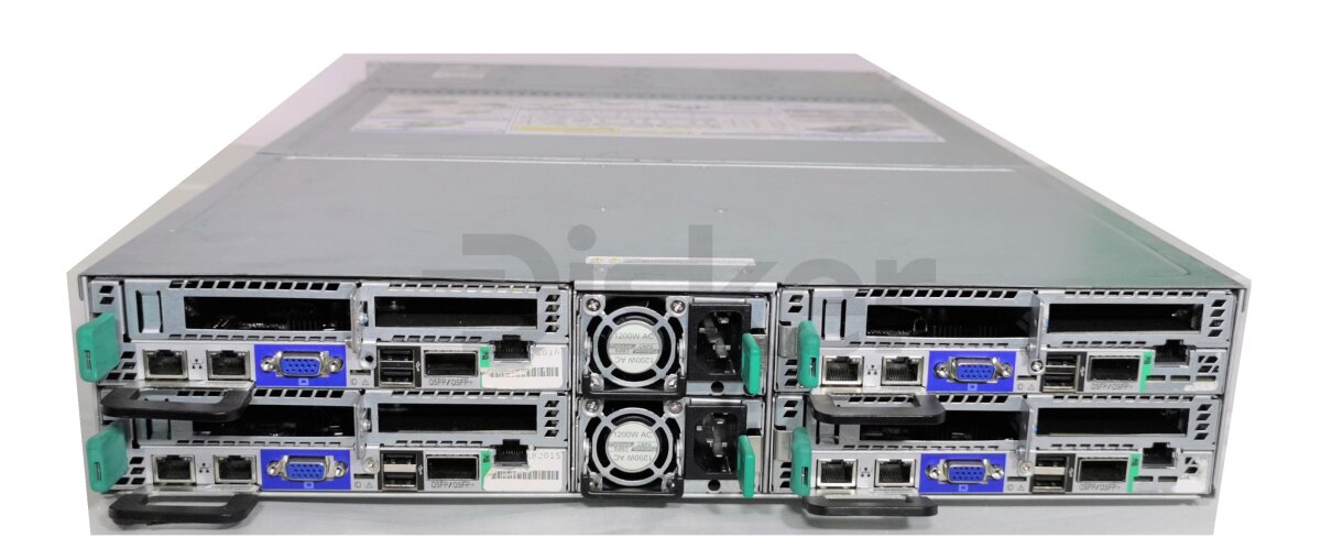 Intel H2312WPQJR Quad Node Server mit DAOS6JPB4CO Rev: C und DPS-1200 ...