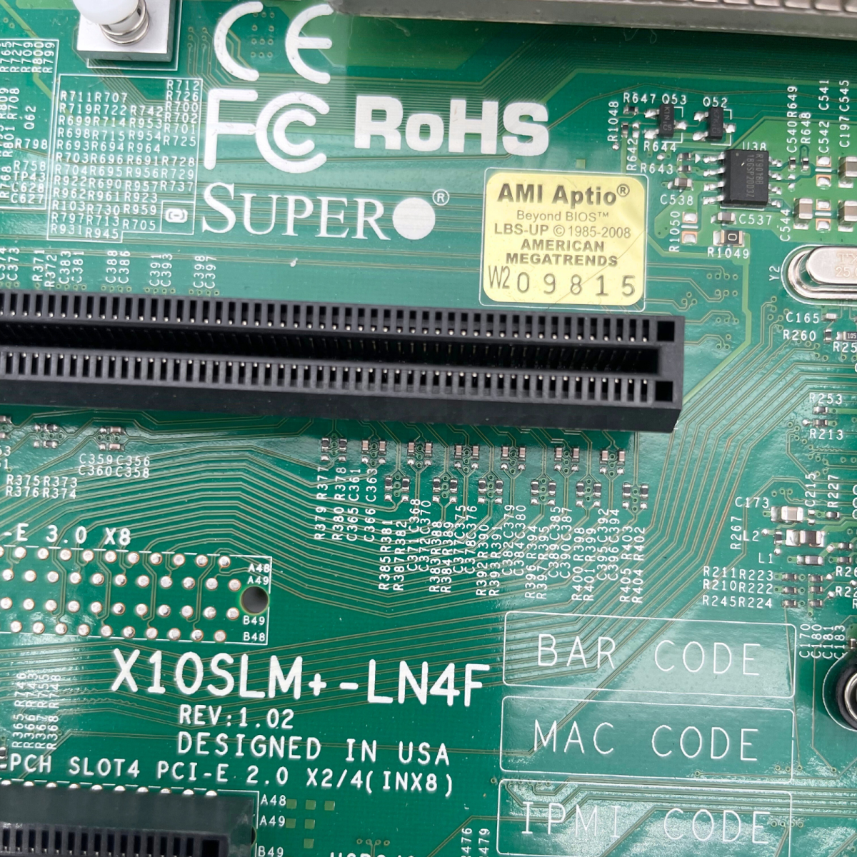 Supermicro X10SLM+-LN4F Mainboard 4x 8GB DDR3 RAM Intel Xeon E3-1231 ...