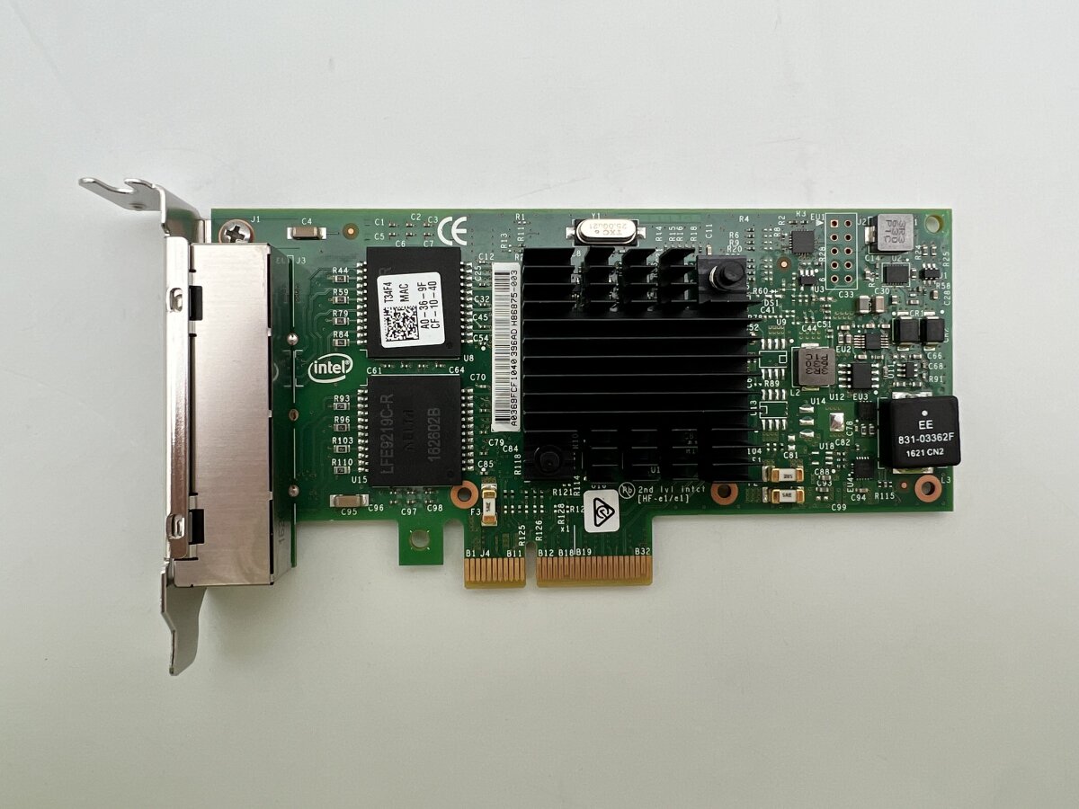 Intel I350-T4 Full-Profile - 4x 1Gbps Networking Card - Dell 0T34F4 ...